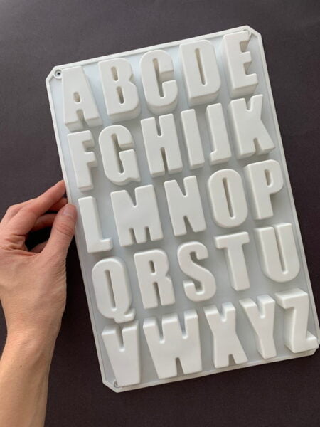 26 Large Uppercase Alphabet Letter Silicone Mold – Artsila